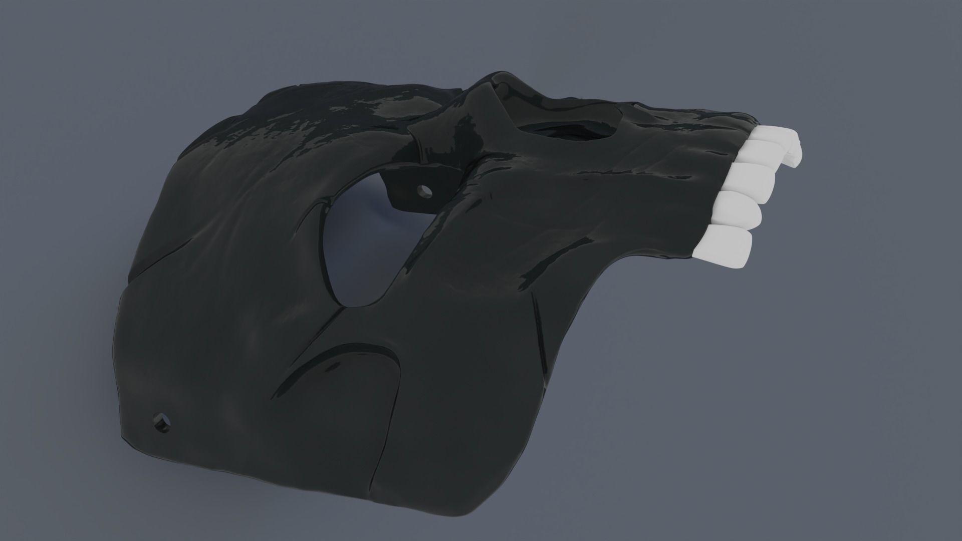 Half Skull Mask 3D model 3D printable | CGTrader