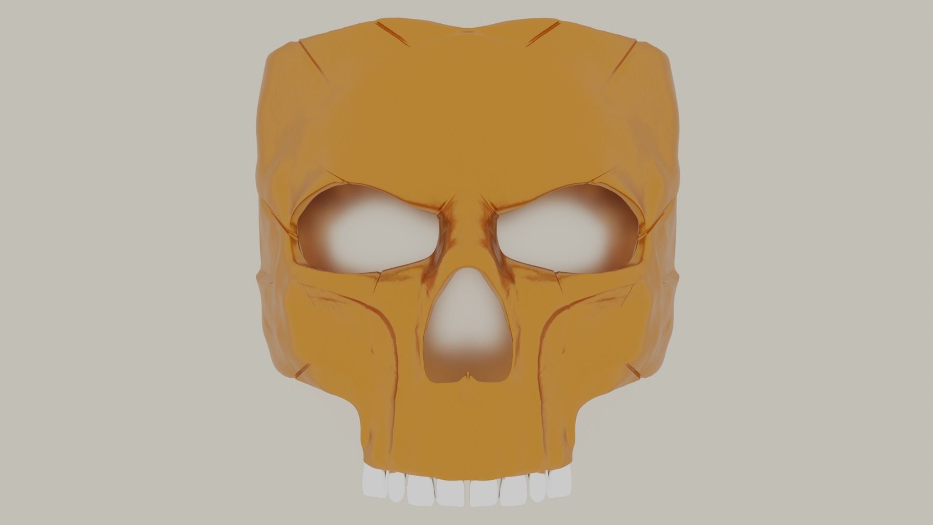 Half Skull Mask 3D model 3D printable | CGTrader