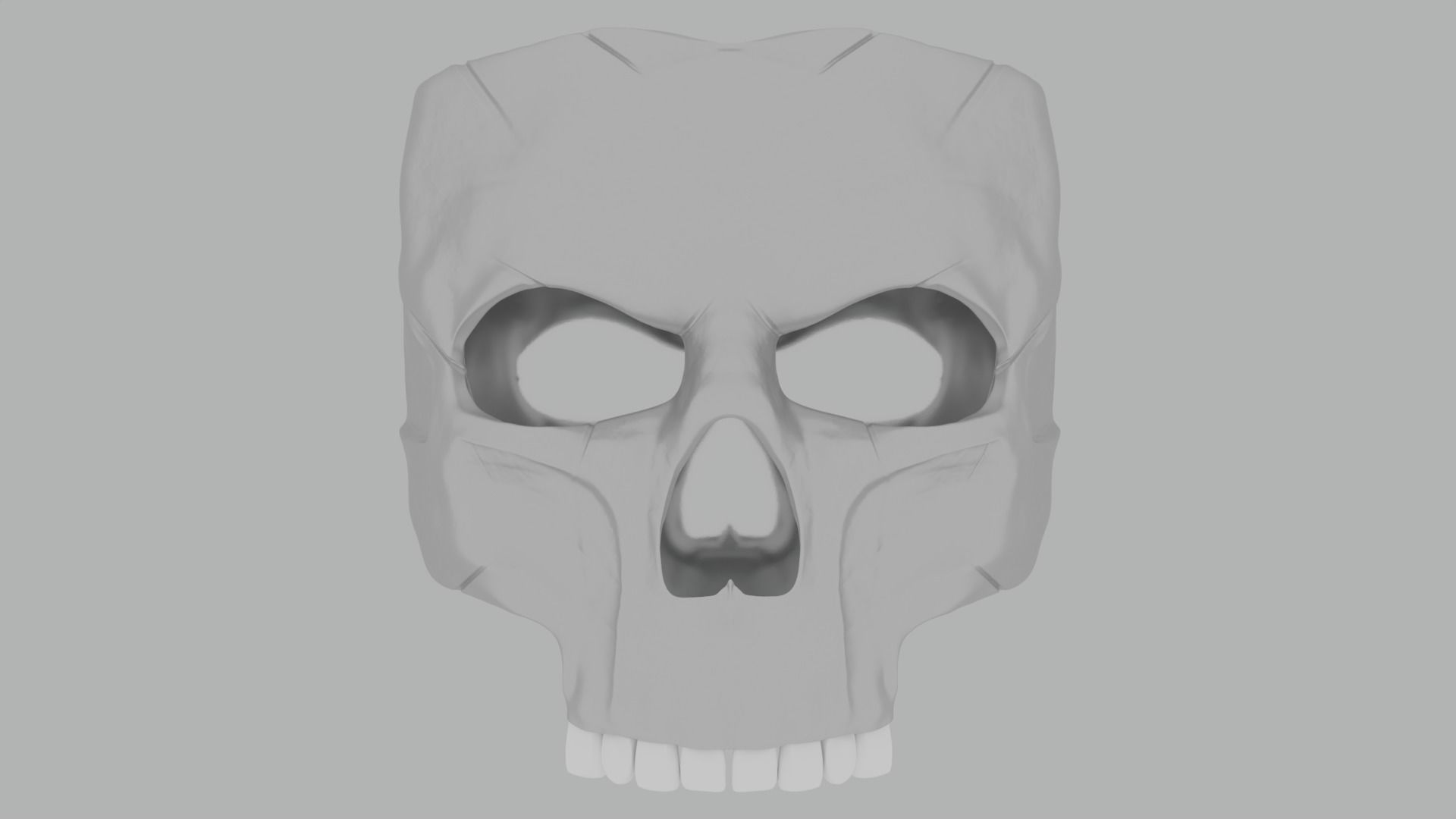 Half Skull Mask 3D model 3D printable | CGTrader