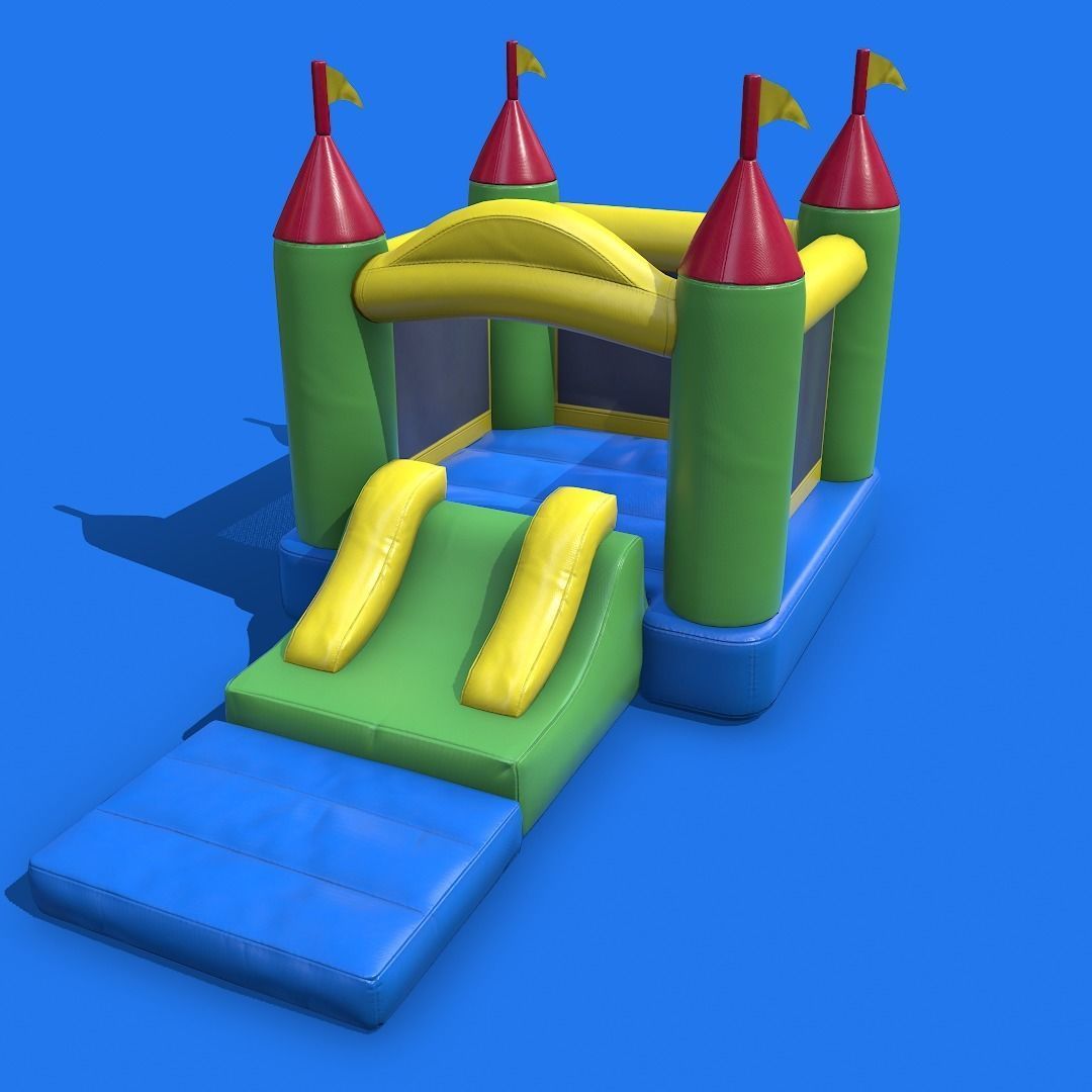 3D model Realistic inflatable castle VR / AR / low-poly | CGTrader