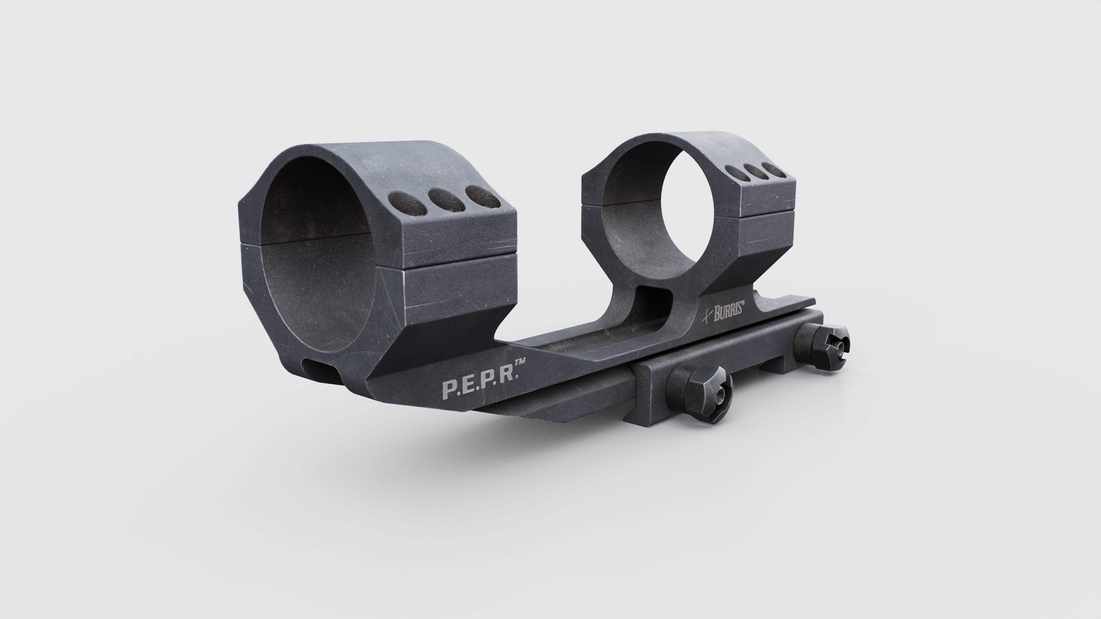 Burris PEPR 34mm and 30mm Scope Mount free VR / AR / low-poly 3D model ...