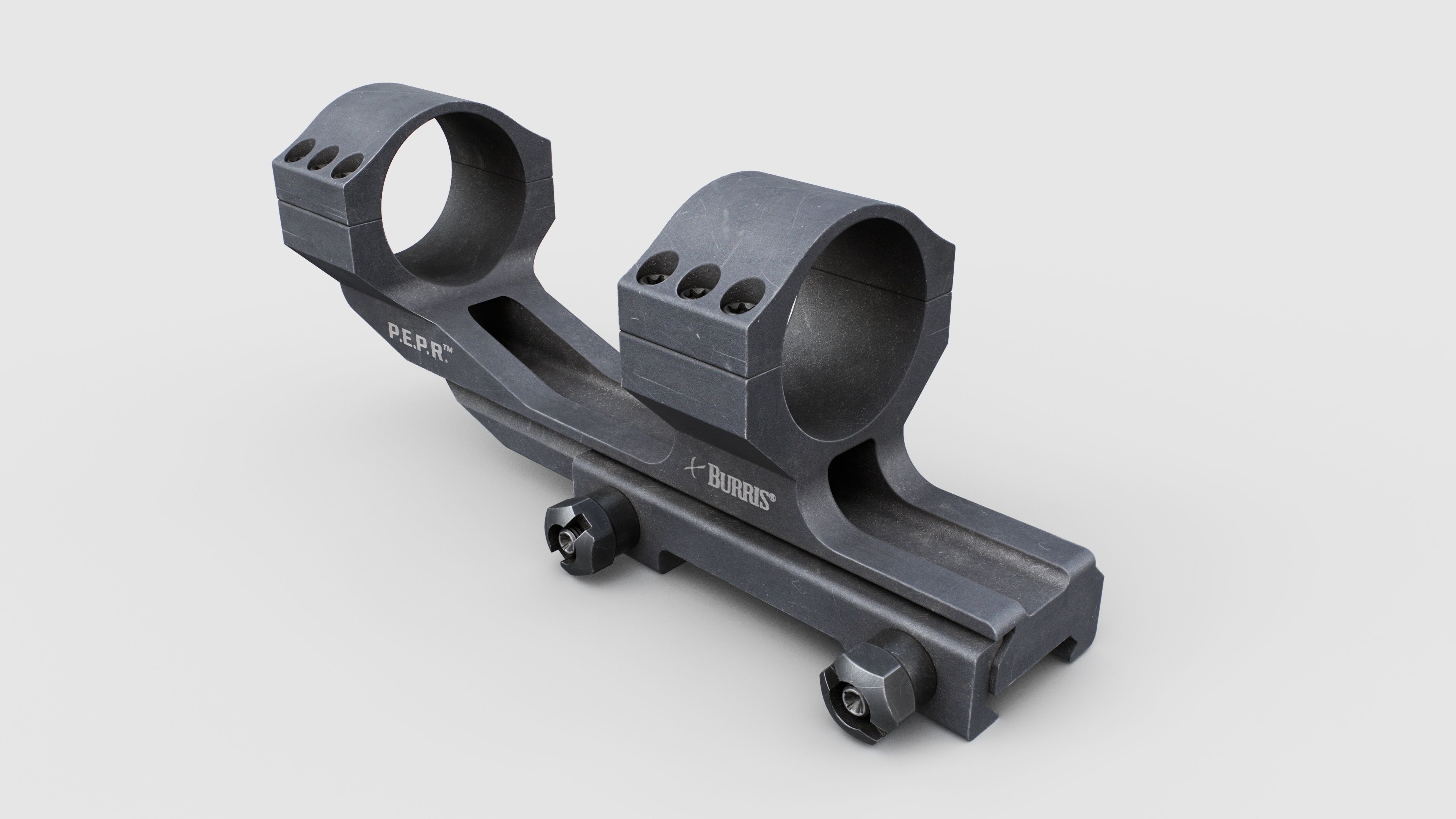 Burris PEPR 34mm and 30mm Scope Mount free VR / AR / low-poly 3D model ...