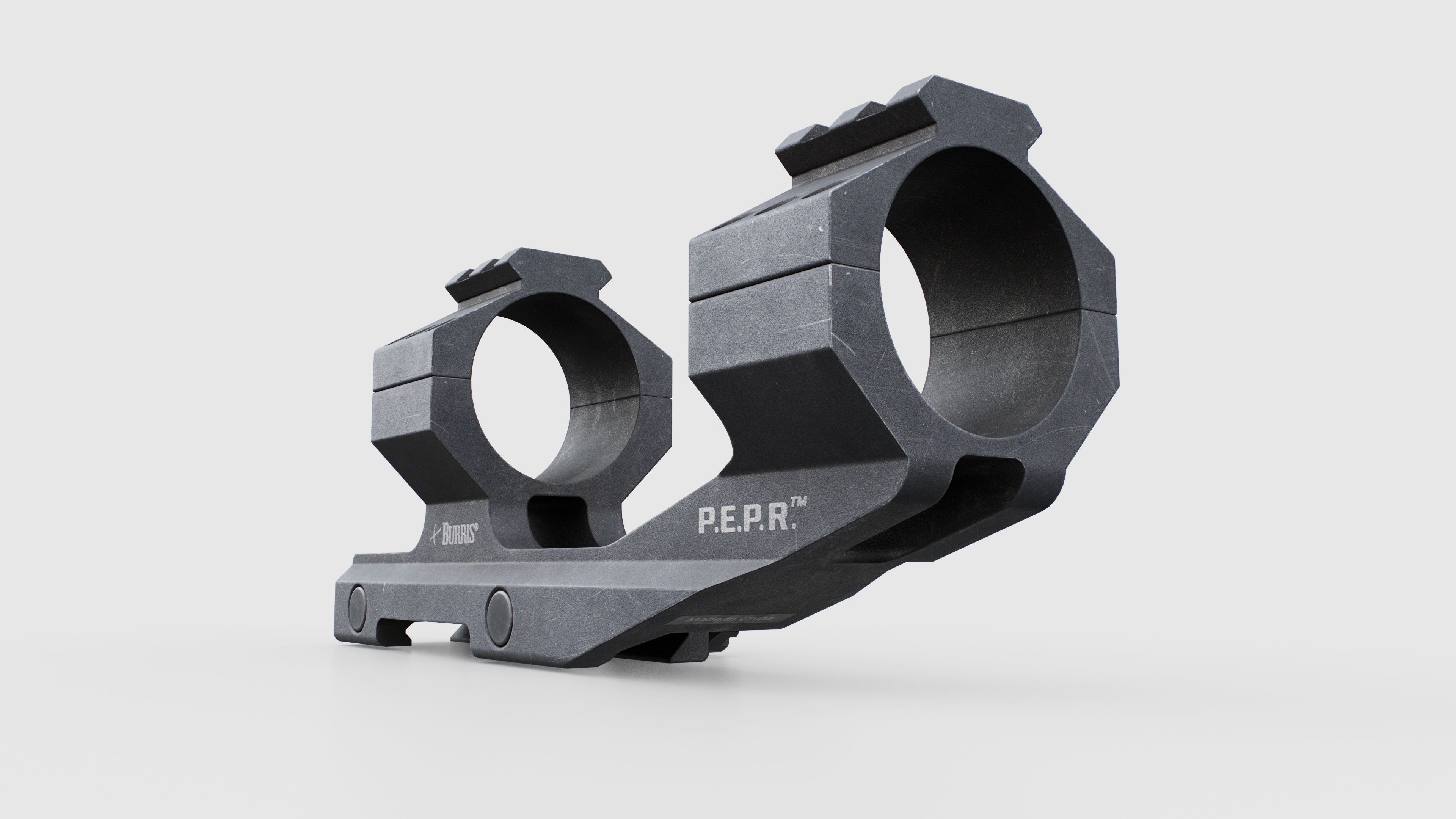 Burris PEPR 34mm and 30mm Scope Mount free VR / AR / low-poly 3D model ...