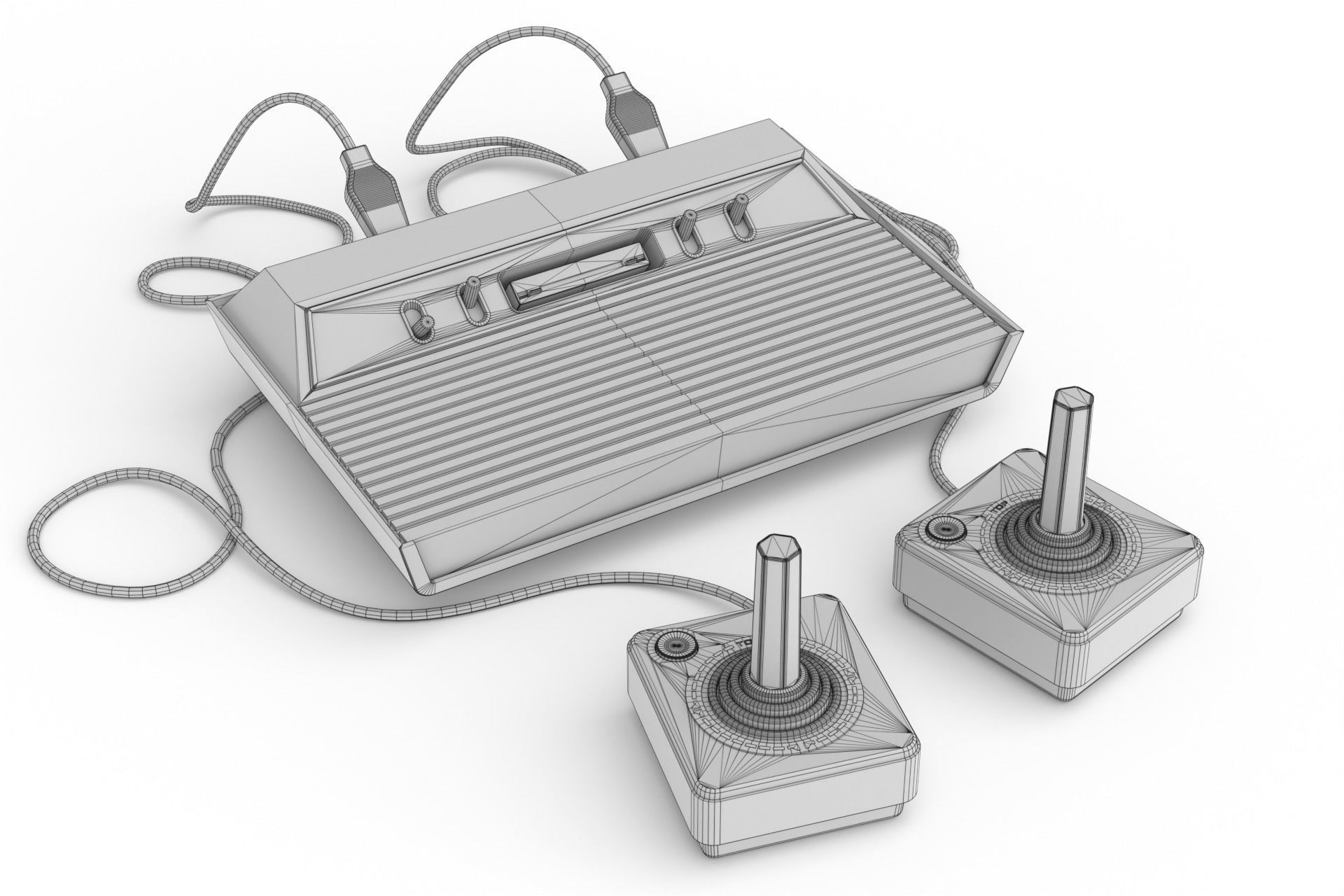 Atari 2600 game console 3D model | CGTrader