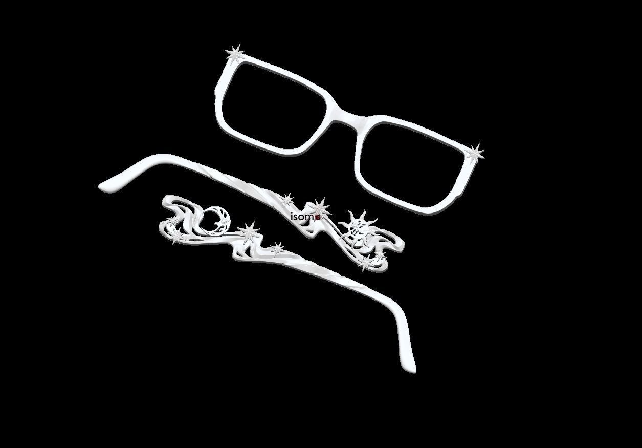 Bayonetta 3 Eyeglass Frames - 3DModel for Cosplay 3D model 3D printable ...