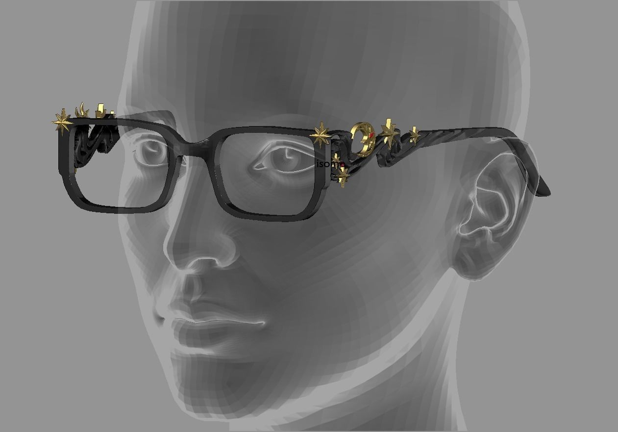 Bayonetta 3 Eyeglass Frames - 3DModel for Cosplay 3D model 3D printable ...