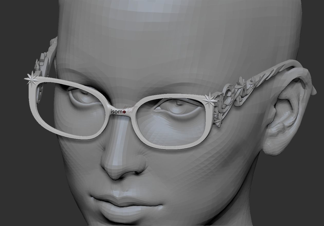 Bayonetta 3 Eyeglass Frames - 3DModel for Cosplay 3D model 3D printable ...