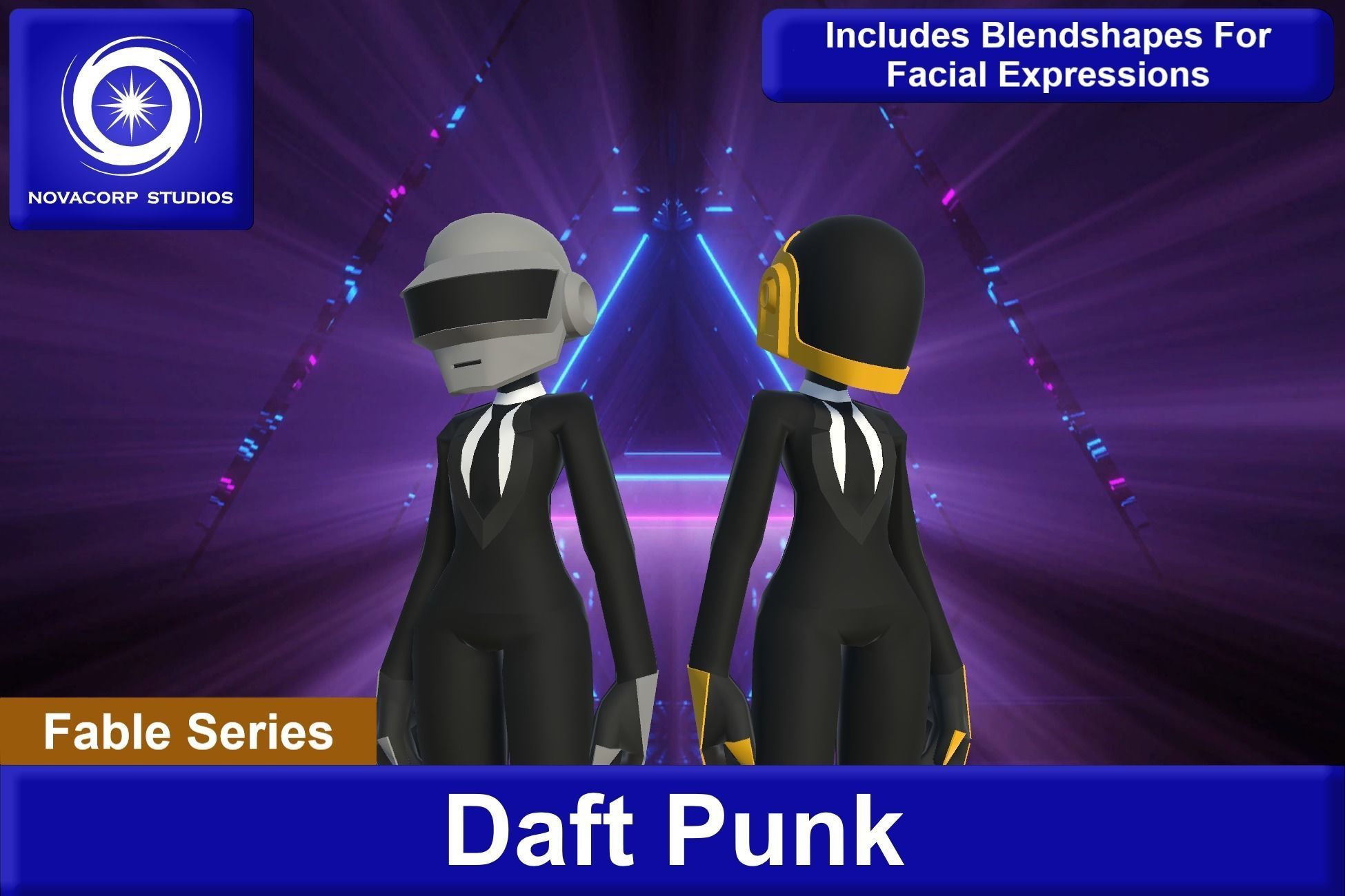 3D model Daft Punk VR / AR / low-poly | CGTrader