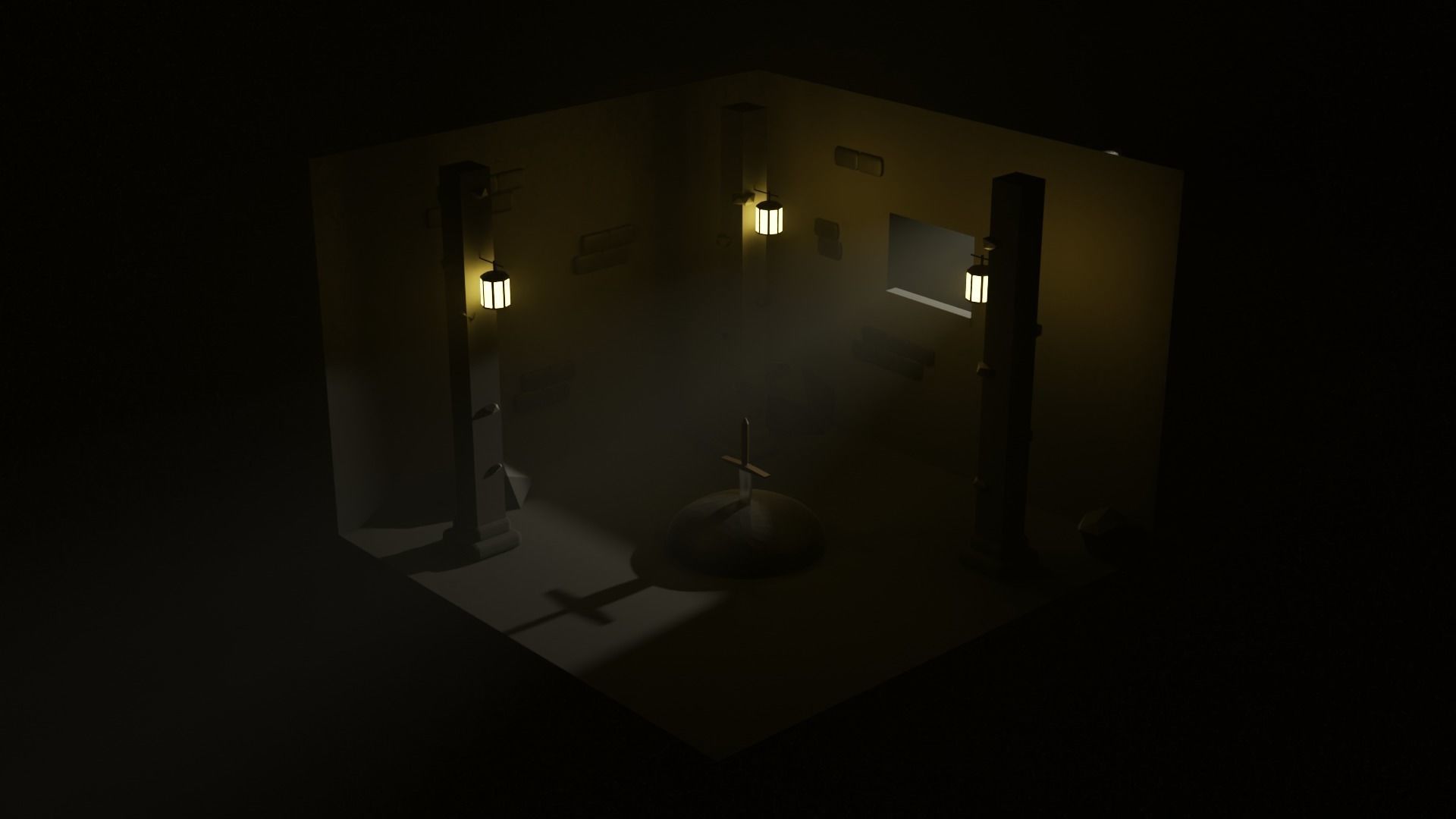 Low Poly dark dungeons room free VR / AR / low-poly 3D model | CGTrader Low Poly dark dungeons room free VR / AR / low-poly 3D model | CGTrader