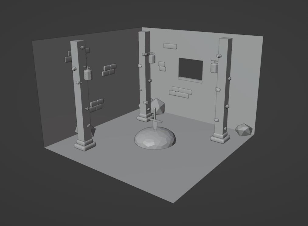 Low Poly dark dungeons room free VR / AR / low-poly 3D model | CGTrader Low Poly dark dungeons room free VR / AR / low-poly 3D model | CGTrader