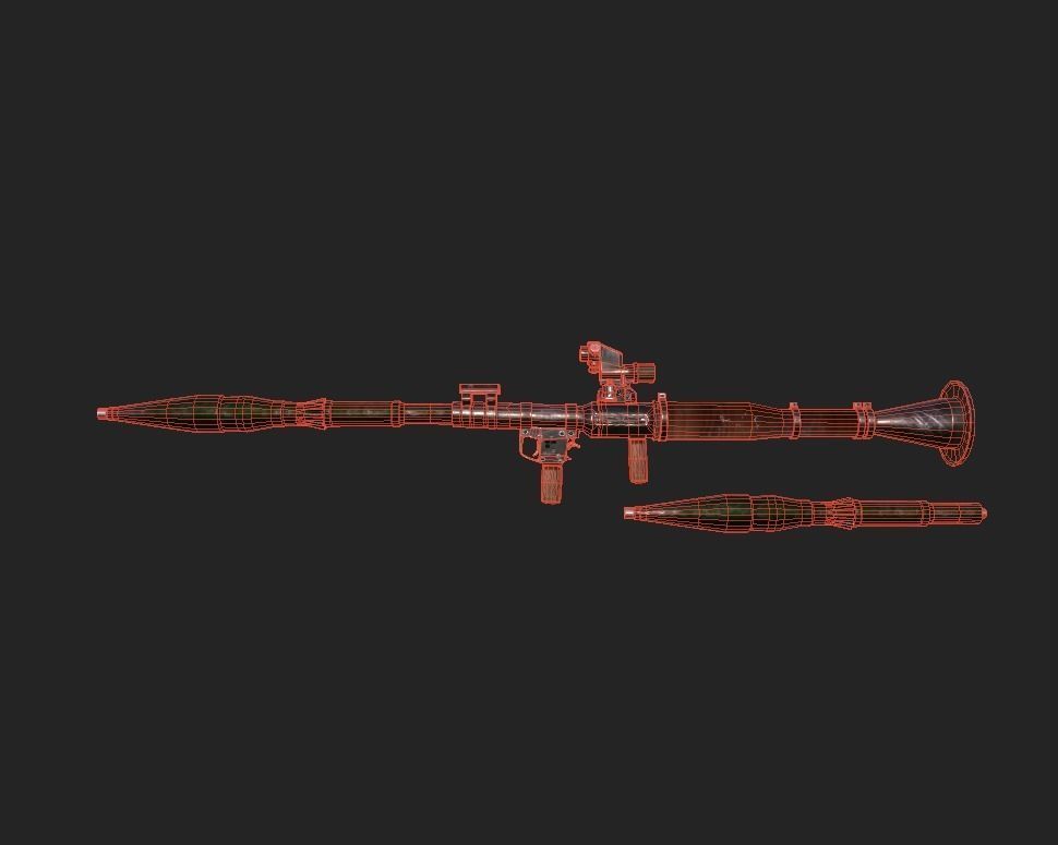 3D model RPG ROCKET LAUNCHER VR / AR / low-poly | CGTrader