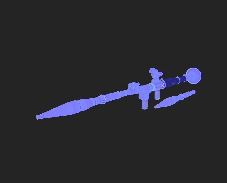 3D model RPG ROCKET LAUNCHER VR / AR / low-poly | CGTrader