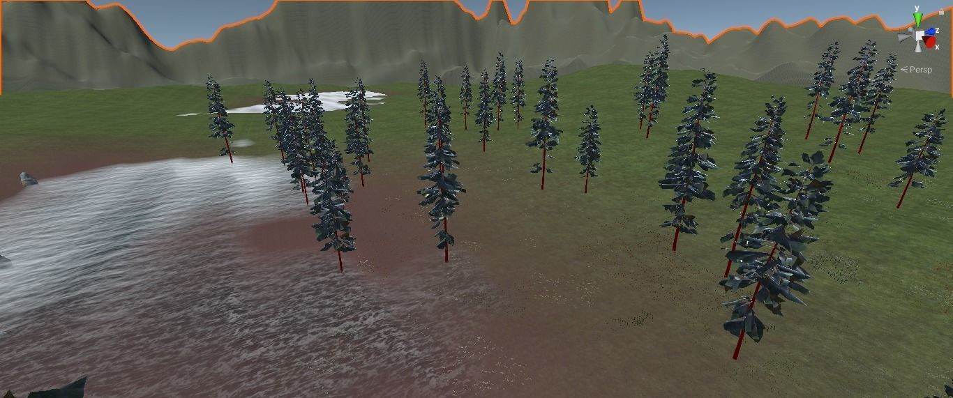 Nature with River Environment Texture | CGTrader