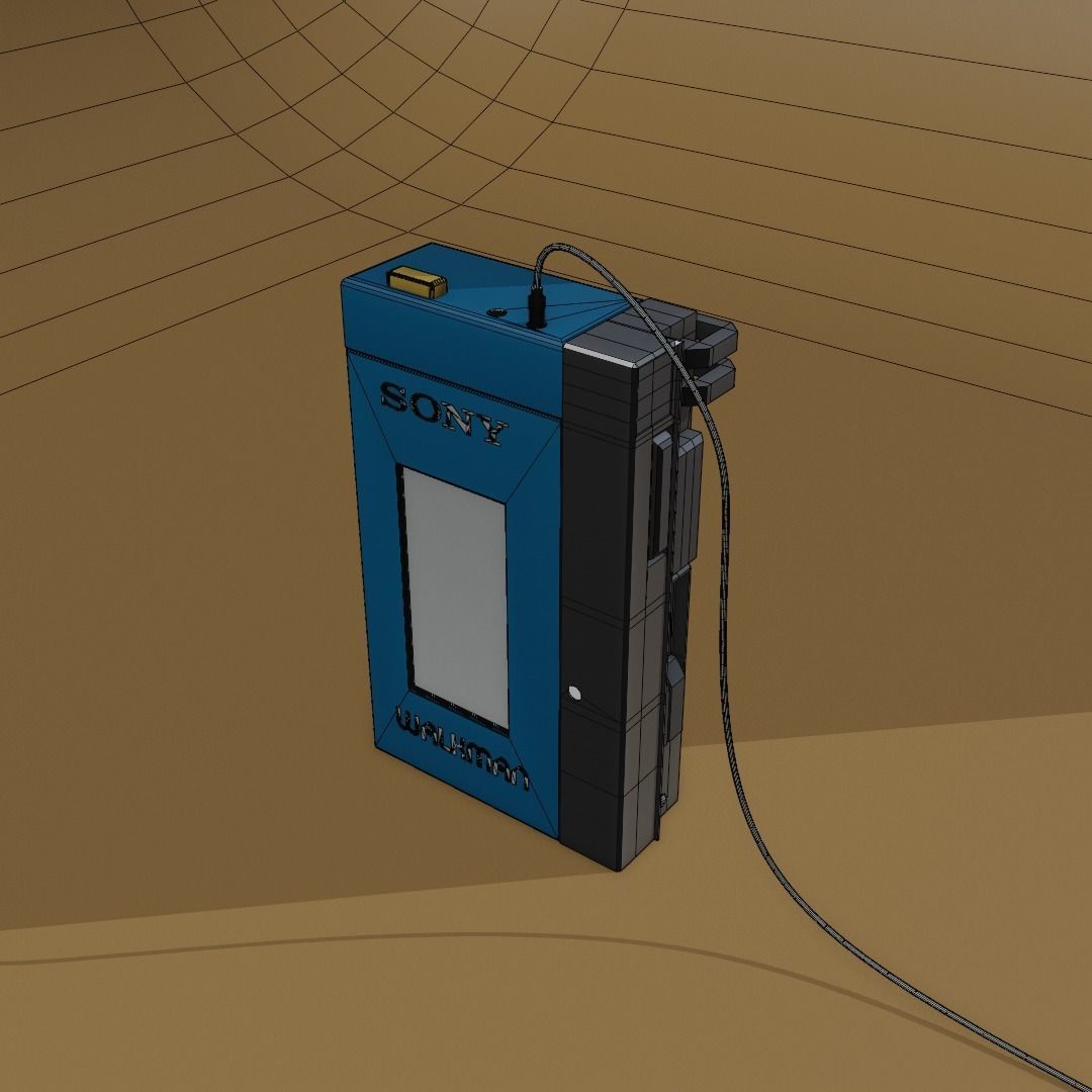 Sony TPS-L2 Walkman from Guardians Of The Galaxy free VR / AR / low-poly 3D model | CGTrader