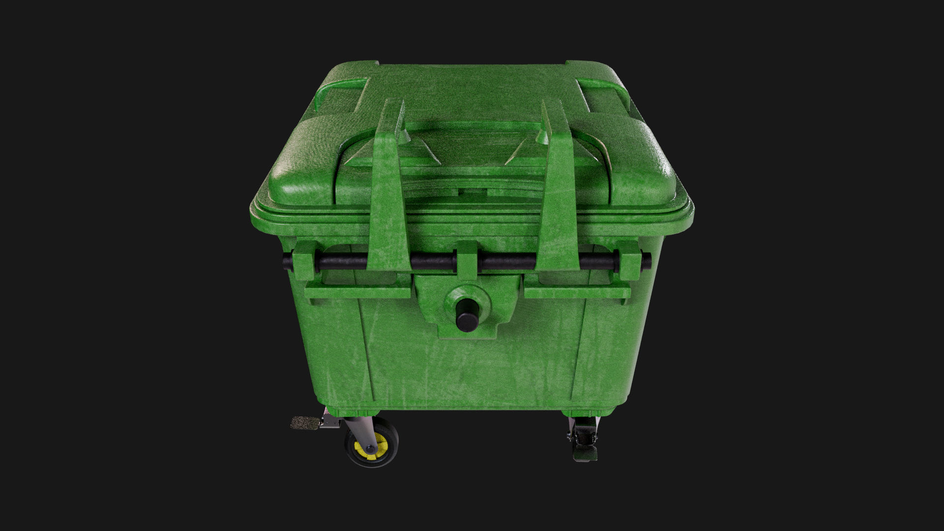 3D model Dustbin Rigged All PBR Unity UE V-Ray Arnold Textures Included ...