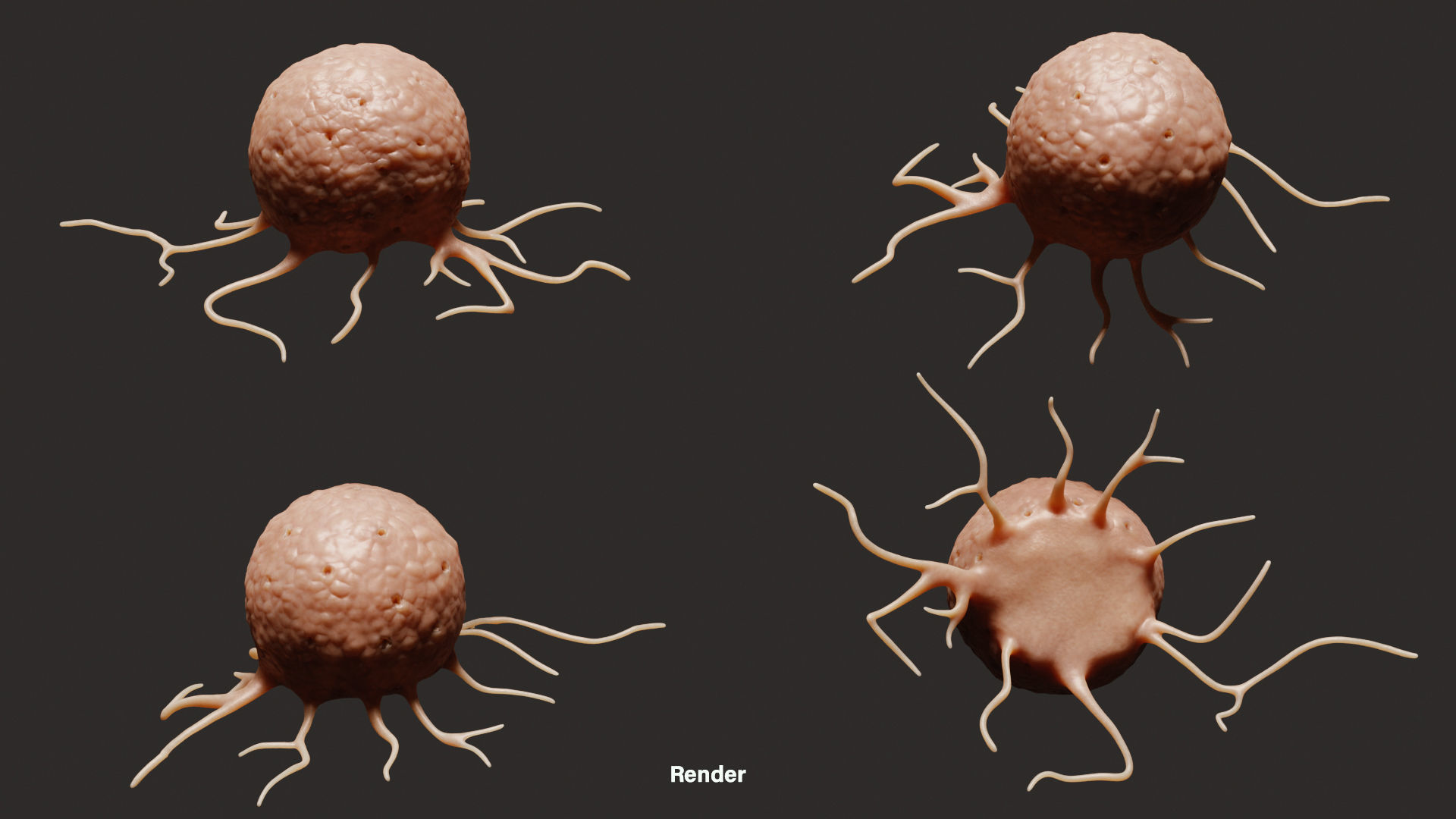 3D model Cancer Cell VR / AR / low-poly | CGTrader