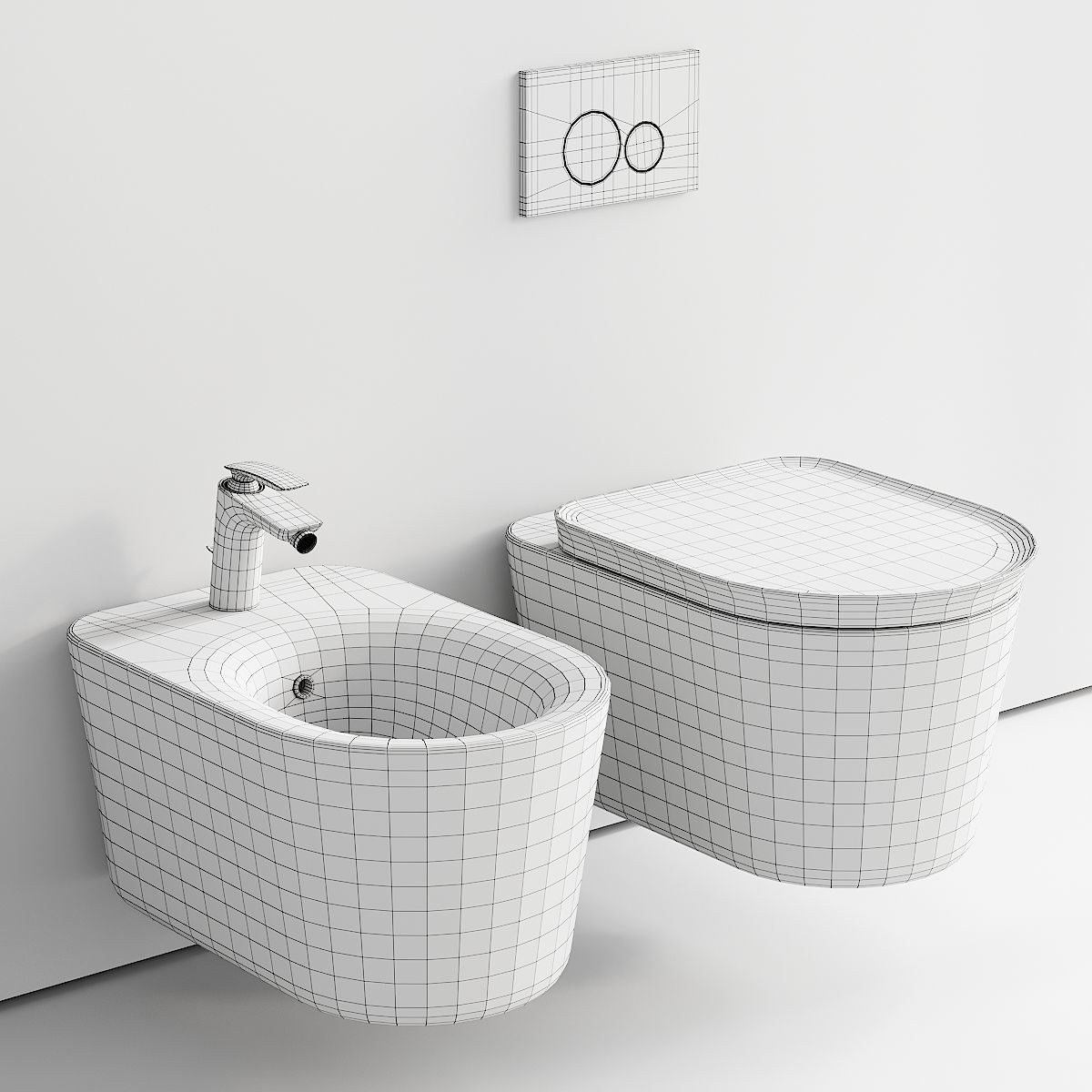 RAK Ceramics Rak-Valet Wall-Hung WC 3D model | CGTrader
