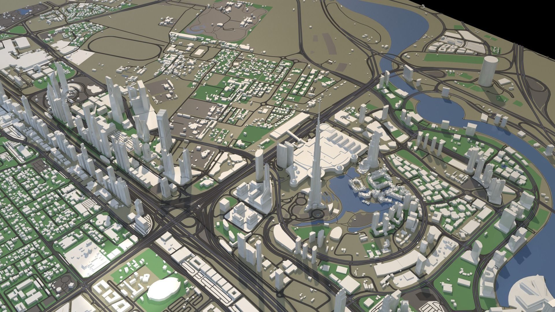 Dubai United Arab Emirates 3D model | CGTrader