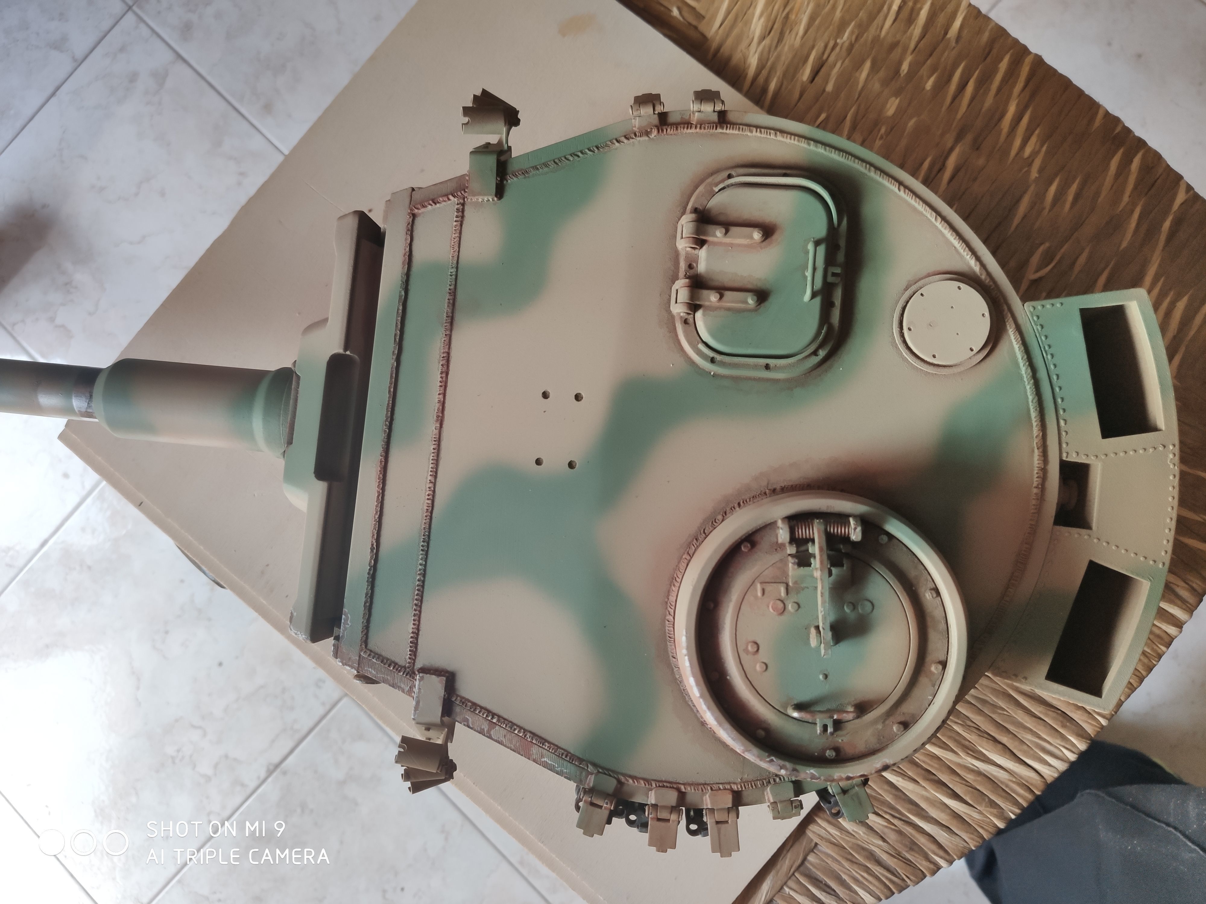 Tiger H1 Panzer Cupola 1 6 scale stl 3d model 3D model 3D printable ...