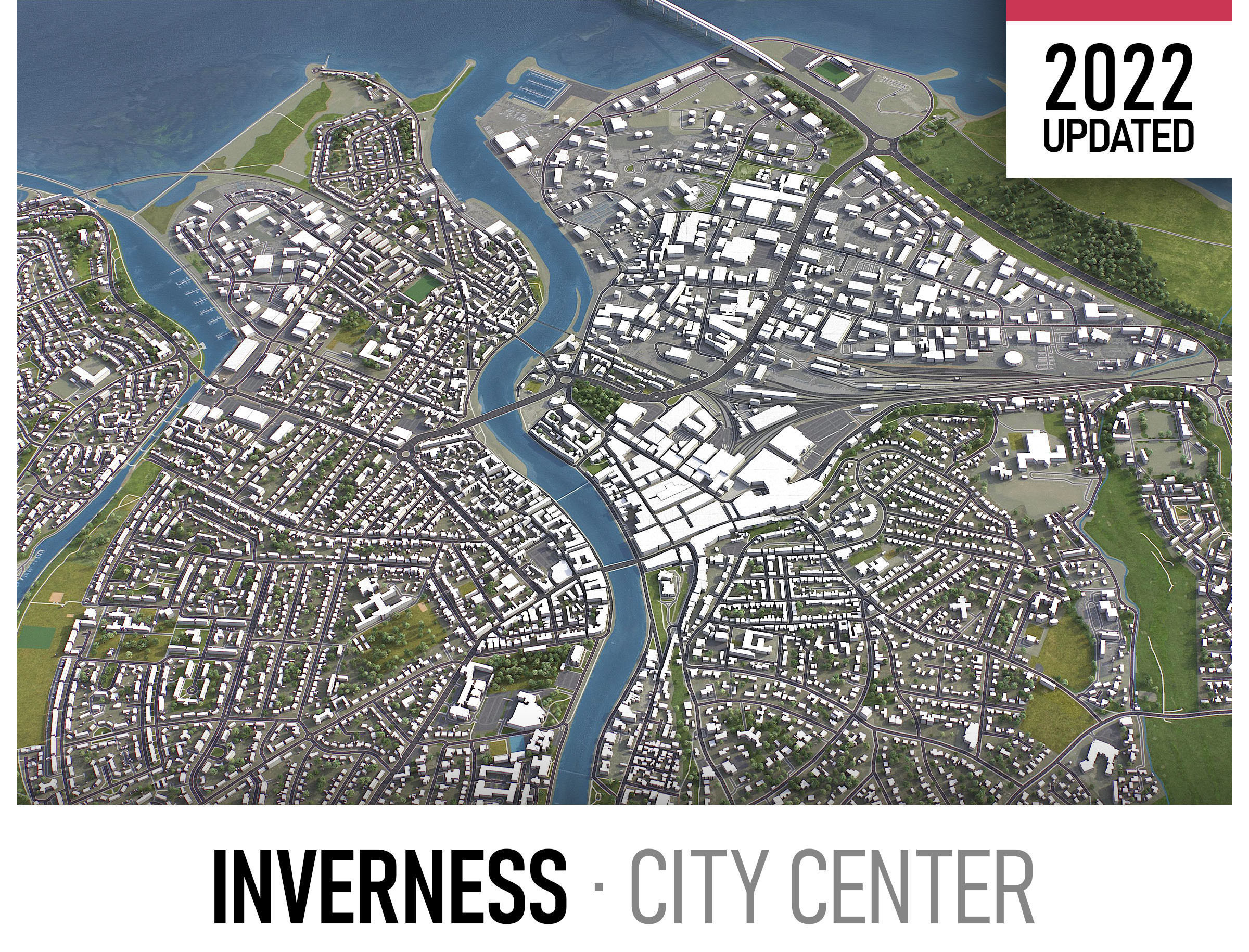 3D model Inverness VR / AR / low-poly | CGTrader