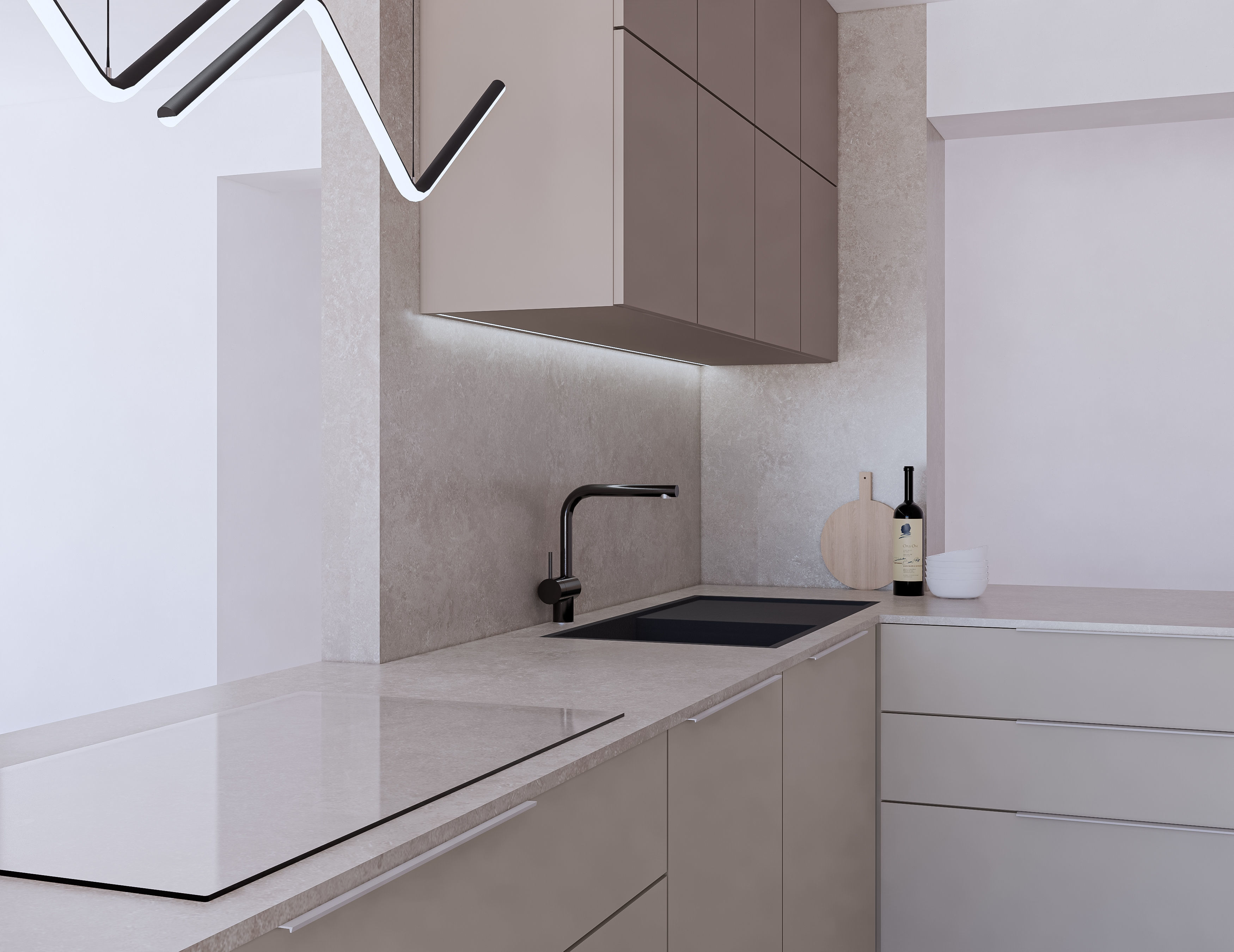 3D model Modern Kitchen Created in Revit 10 VR / AR / low-poly | CGTrader