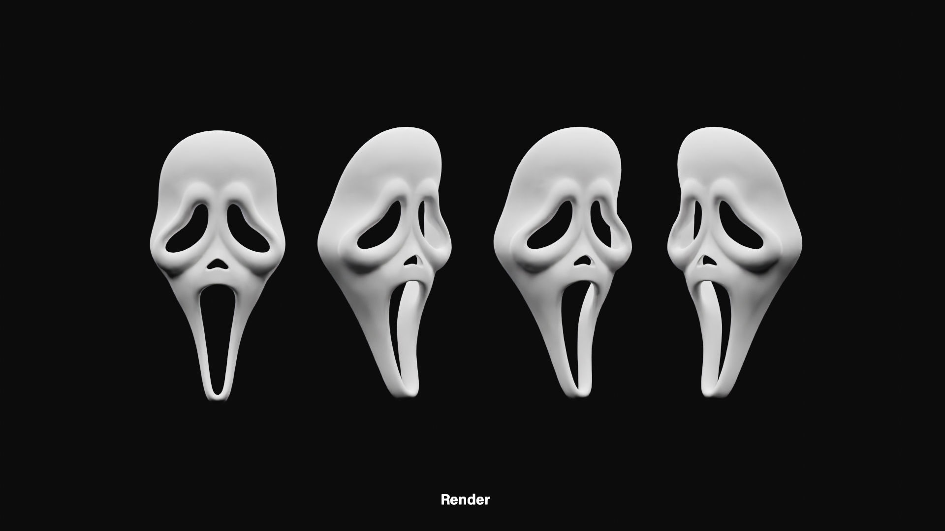 Ghost face Scream Mask 3D model | CGTrader