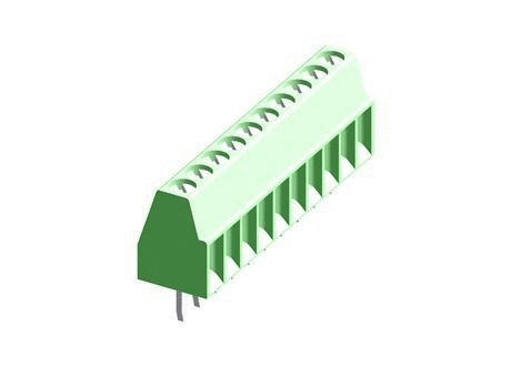 10way PCB vertical mount terminal,2.54mm free 3D model | CGTrader