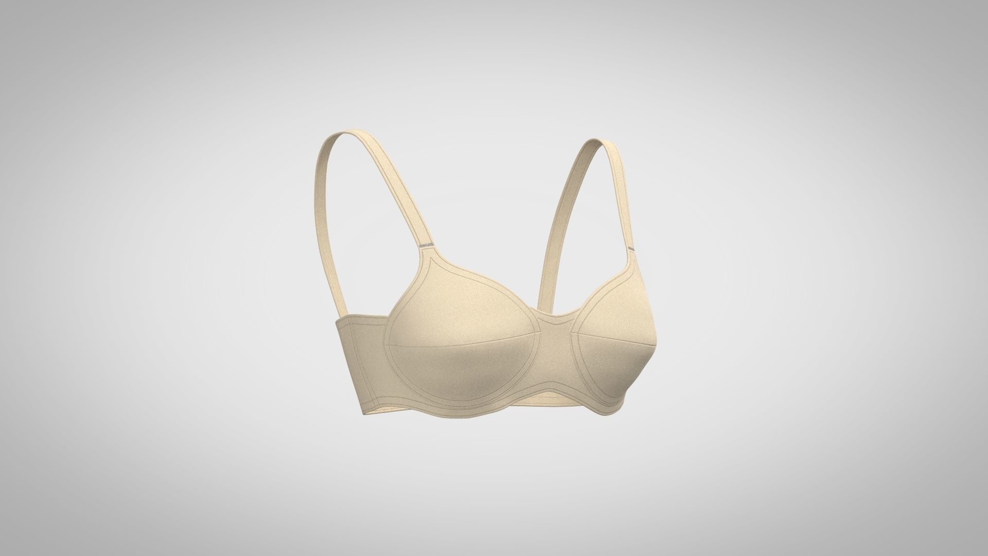 Basic Bra 3D model | CGTrader