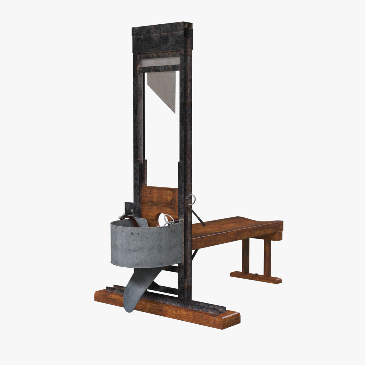 Pankrac nacist guillotine 3D model | CGTrader