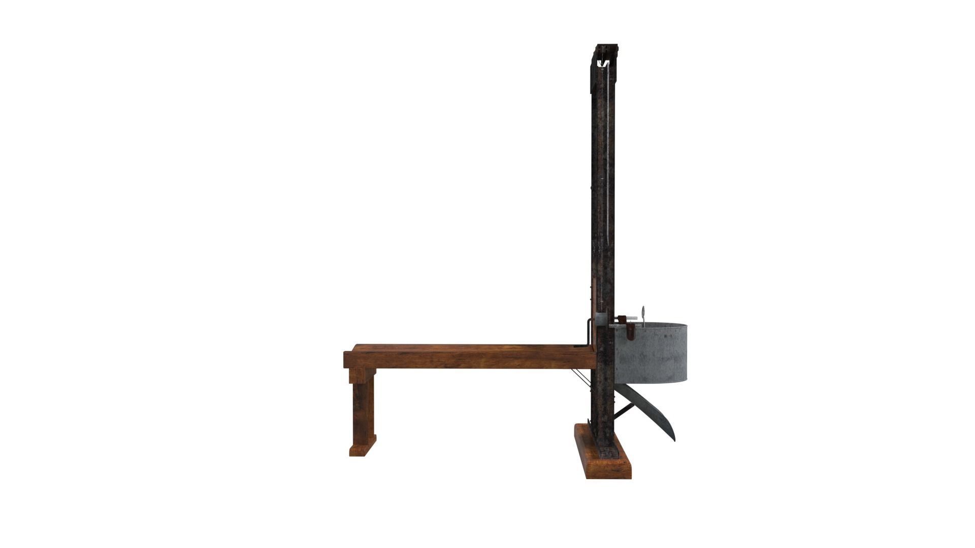 Pankrac nacist guillotine 3D model | CGTrader