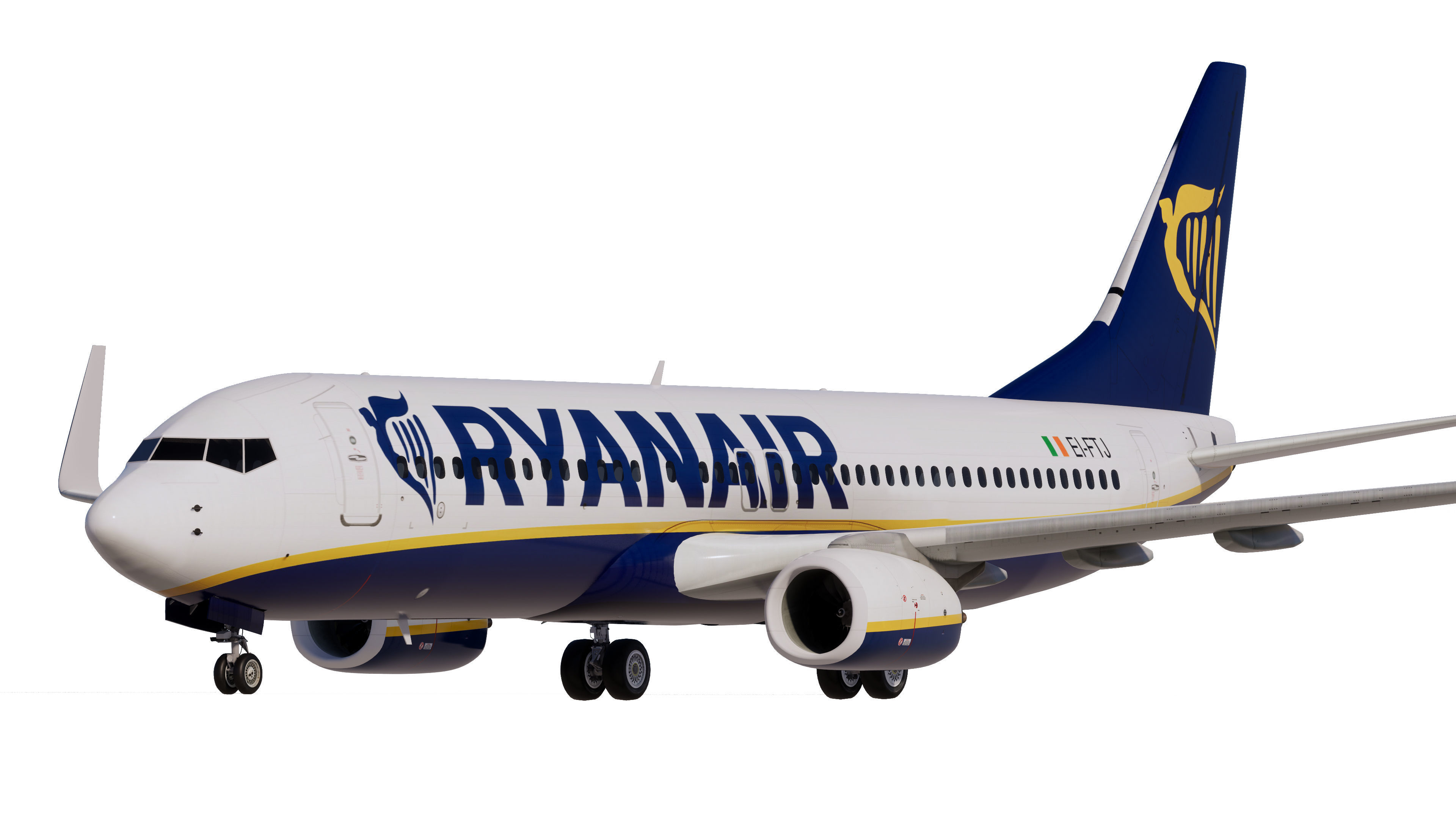 Ryanair Boeing 737-800 3D model | CGTrader