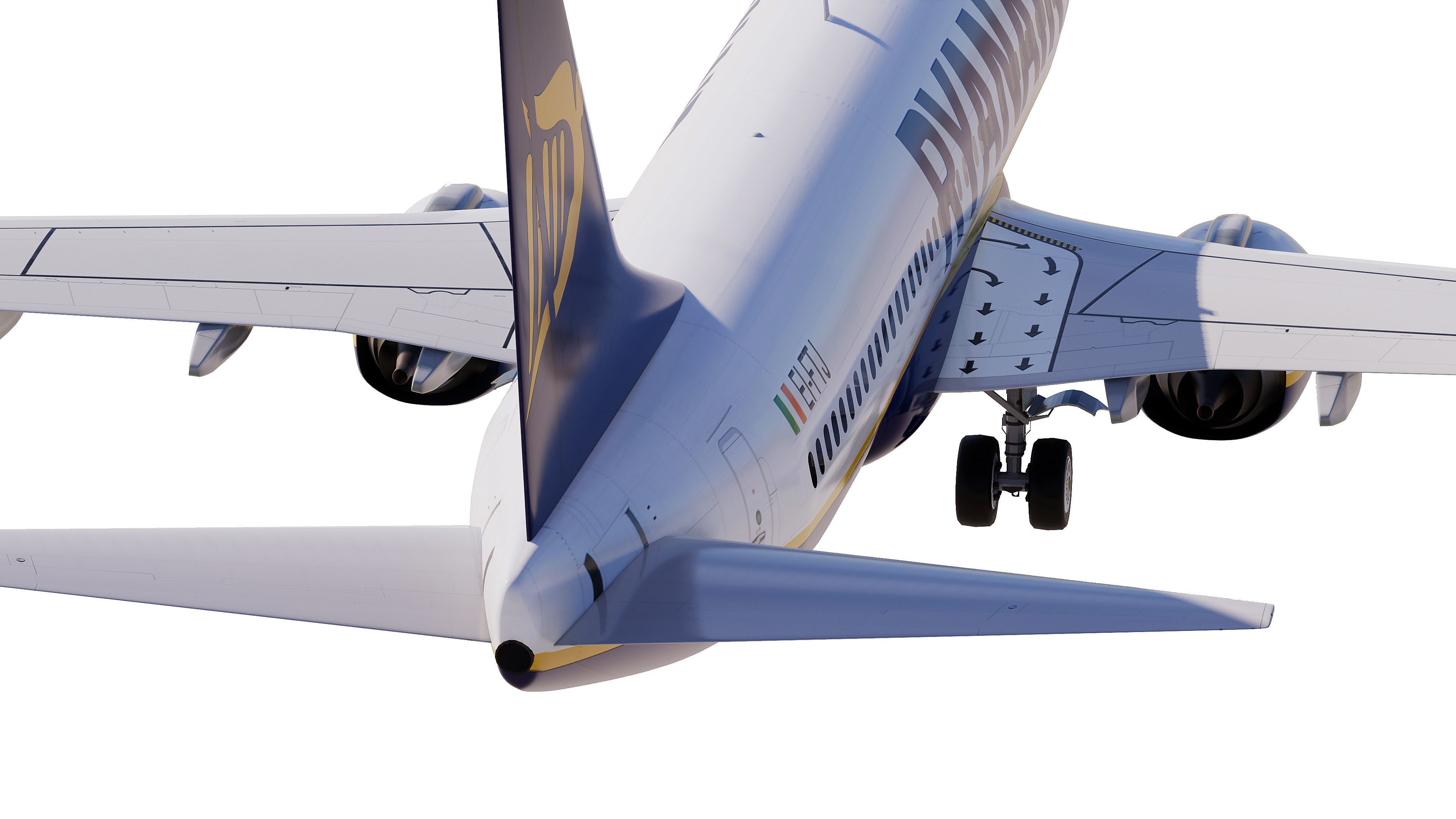 Ryanair Boeing 737-800 3D model | CGTrader