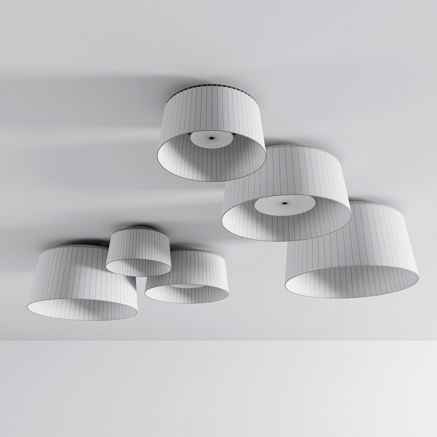 Vibia Tube Ceiling Lamp 3D model | CGTrader