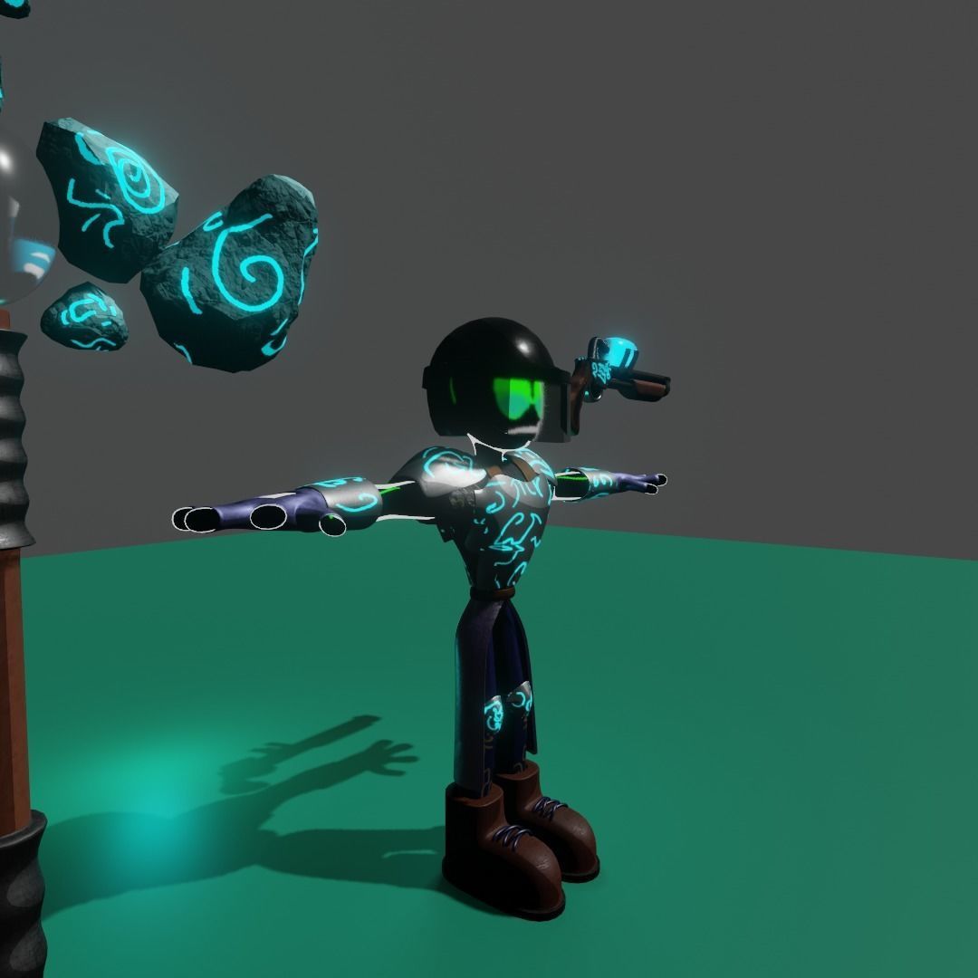 Shadow Character 3 The Enforcer free 3D model rigged | CGTrader