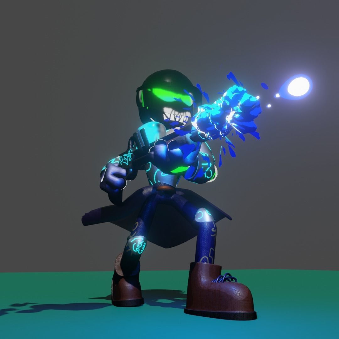 Shadow Character 3 The Enforcer free 3D model rigged | CGTrader