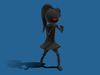 3D model Stickwoman character with eyes VR / AR / low-poly rigged ...