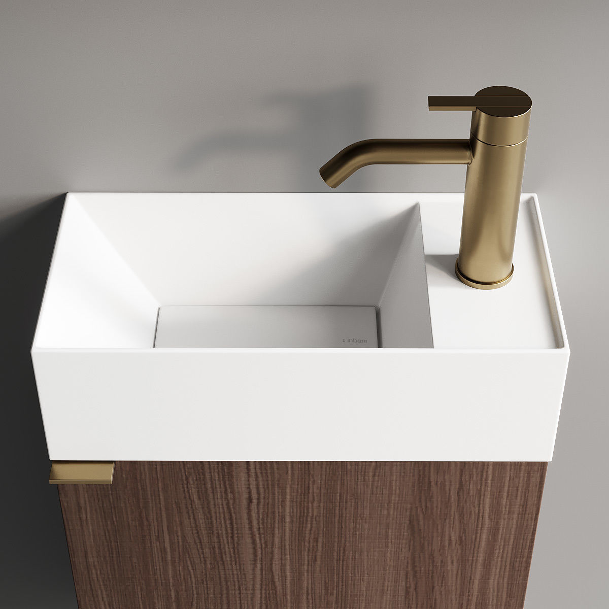 Inbani Facett Vanity Unit Set 1 3D model | CGTrader