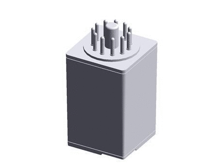 11 pin relay 120Vac coil 3PDT, 10A w/led free 3D model | CGTrader