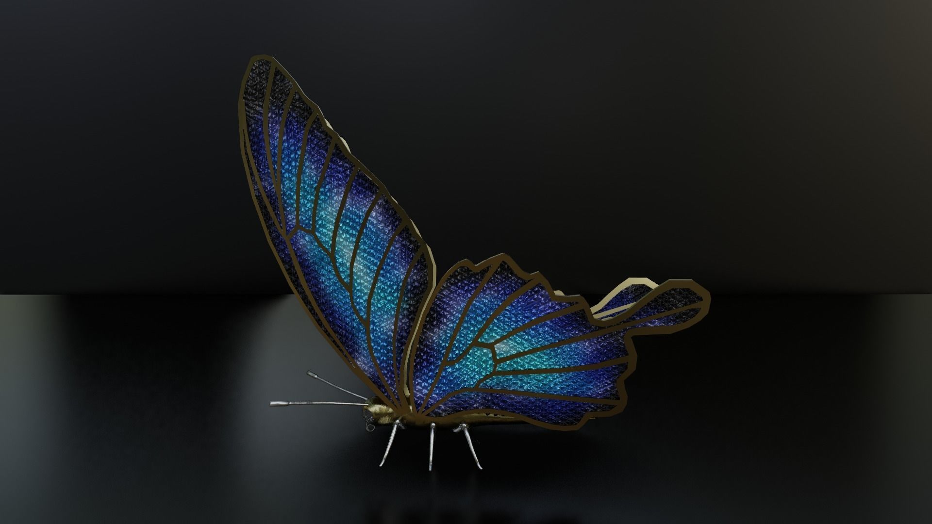 3D model Mechanical Butterfly VR / AR / low-poly | CGTrader