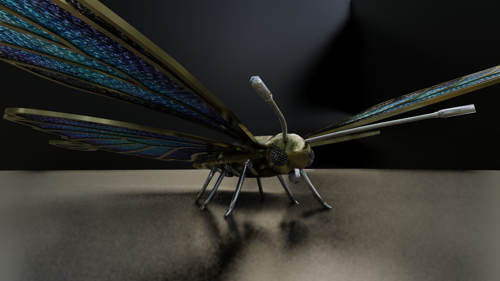3D model Mechanical Butterfly VR / AR / low-poly | CGTrader