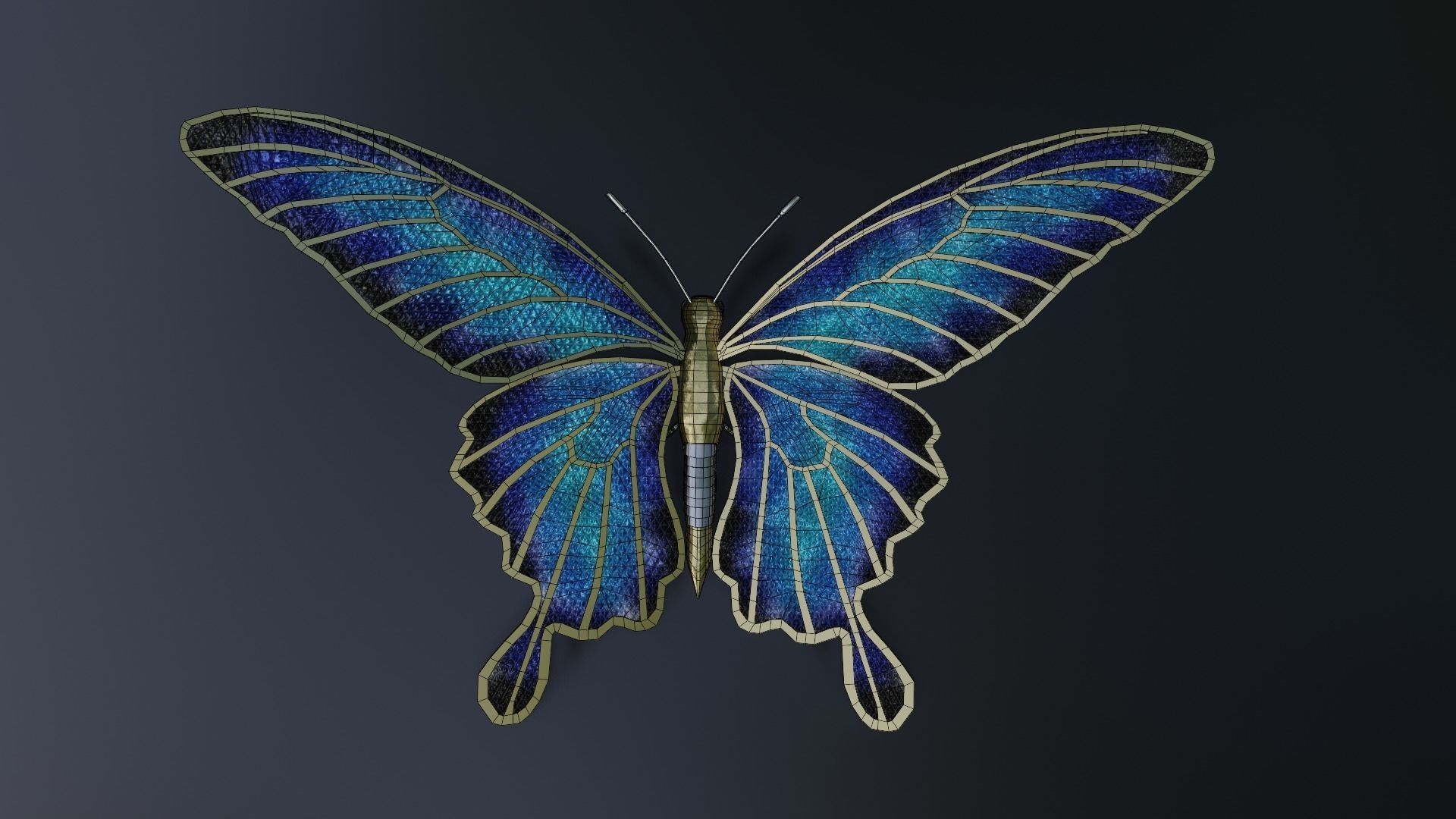 3D model Mechanical Butterfly VR / AR / low-poly | CGTrader
