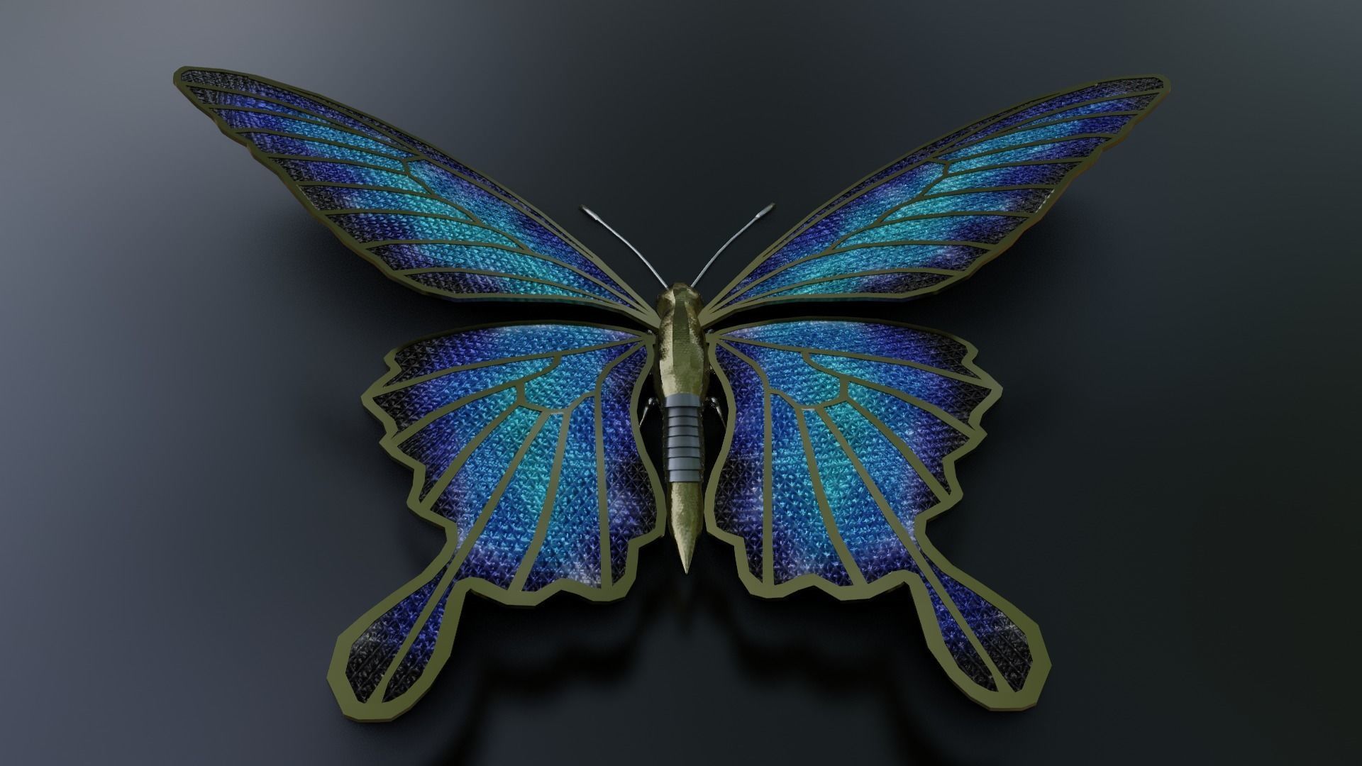 3D model Mechanical Butterfly VR / AR / low-poly | CGTrader