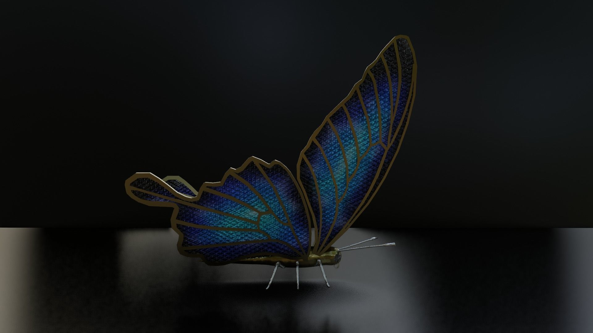 3D model Mechanical Butterfly VR / AR / low-poly | CGTrader