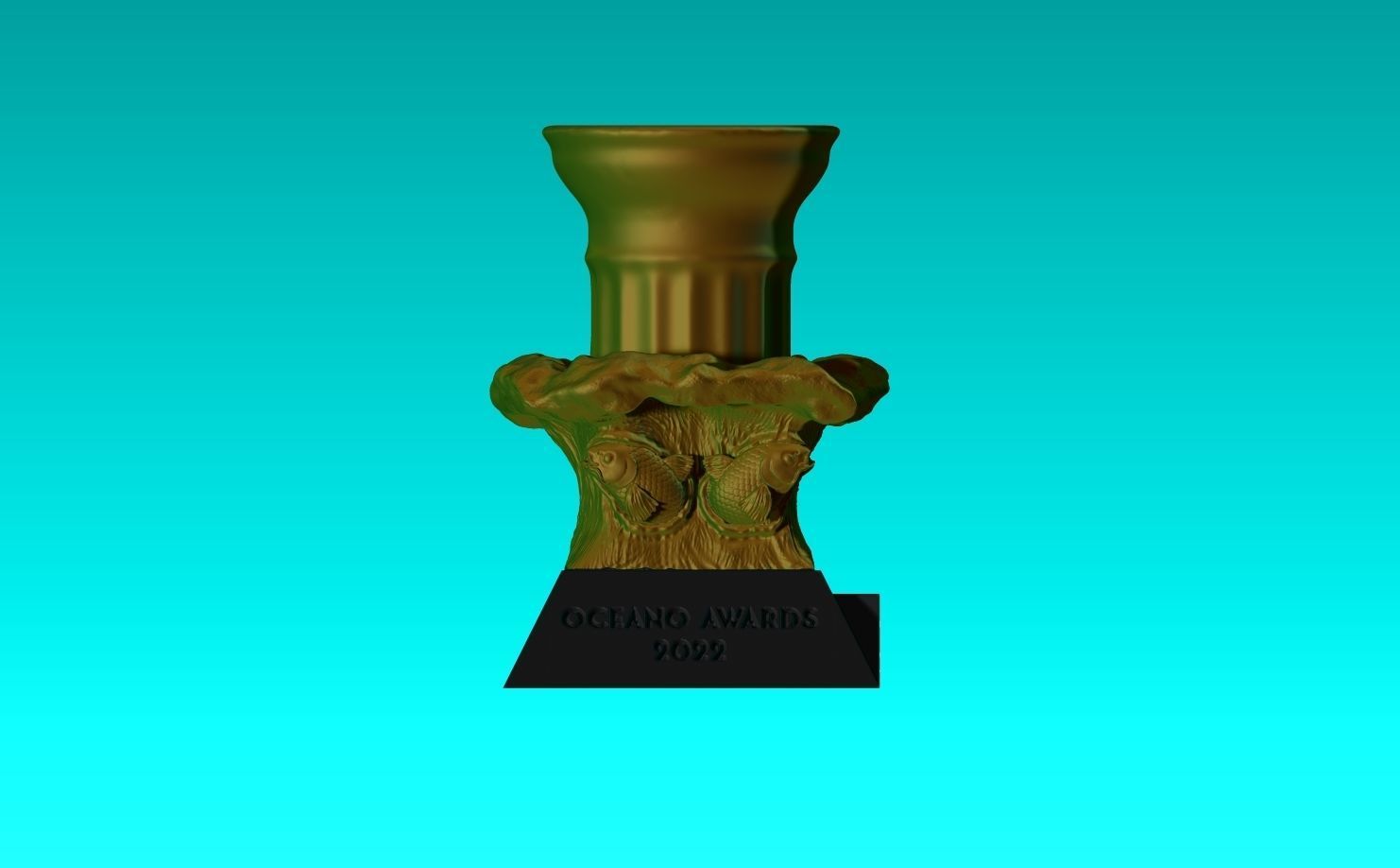 Oceano Awards 2022 Edition Base Trophy 3D model 3D printable | CGTrader