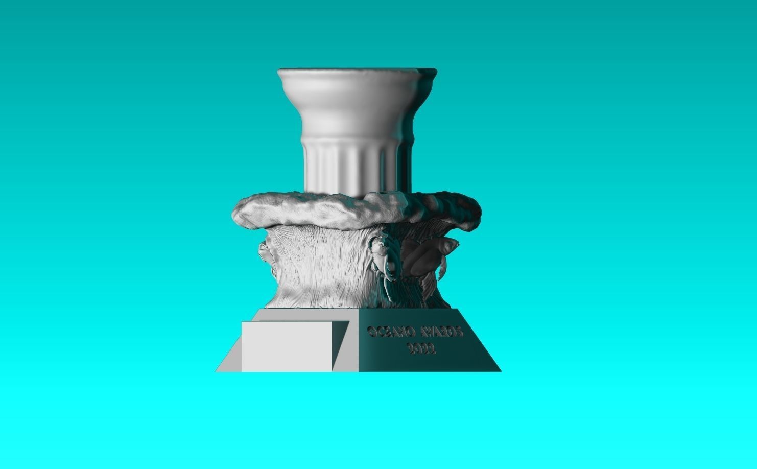 Oceano Awards 2022 Edition Base Trophy 3D model 3D printable | CGTrader