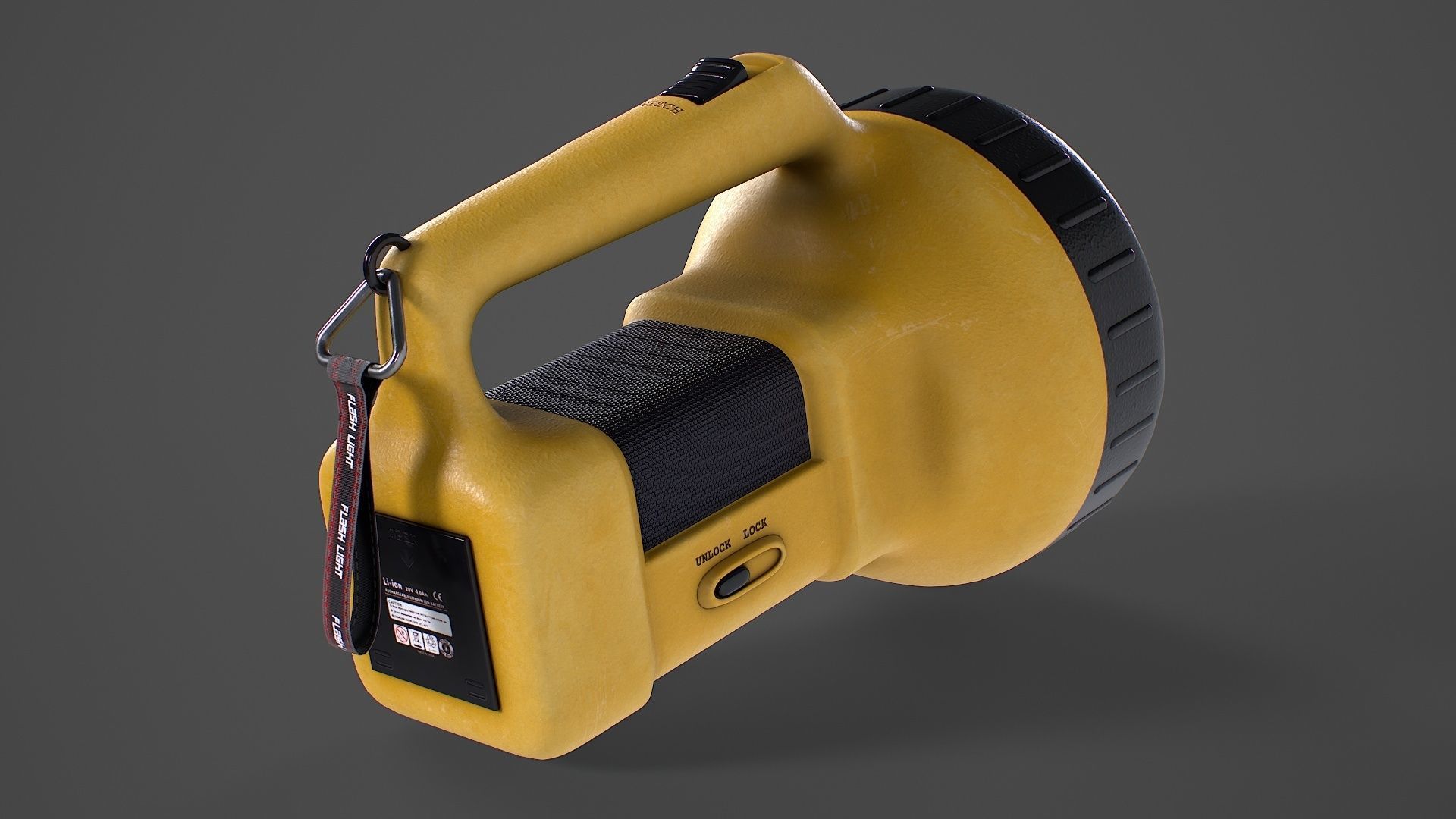 Handheld Rechargeable Flash Light 3D model | CGTrader