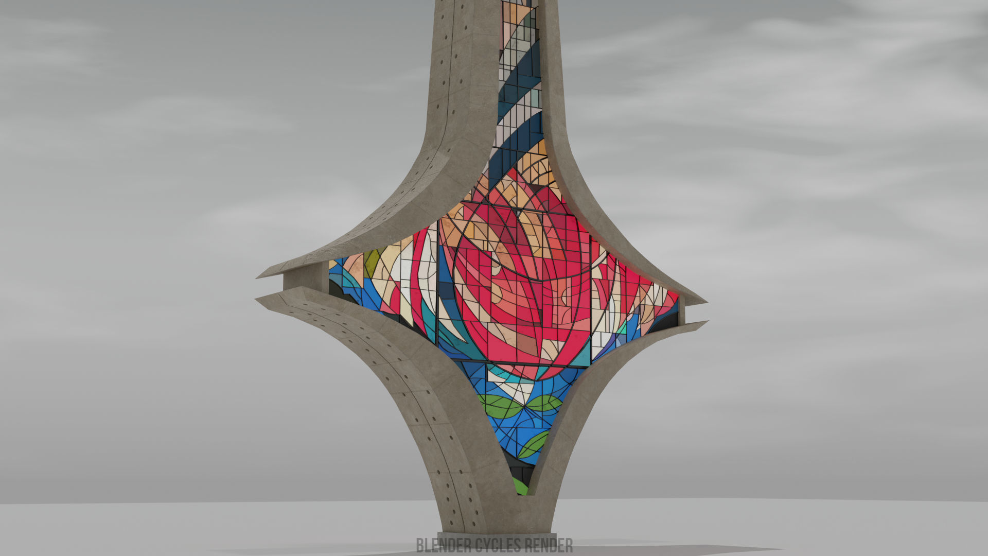 Damascene Sword Monument Damascus Syria 3D model | CGTrader