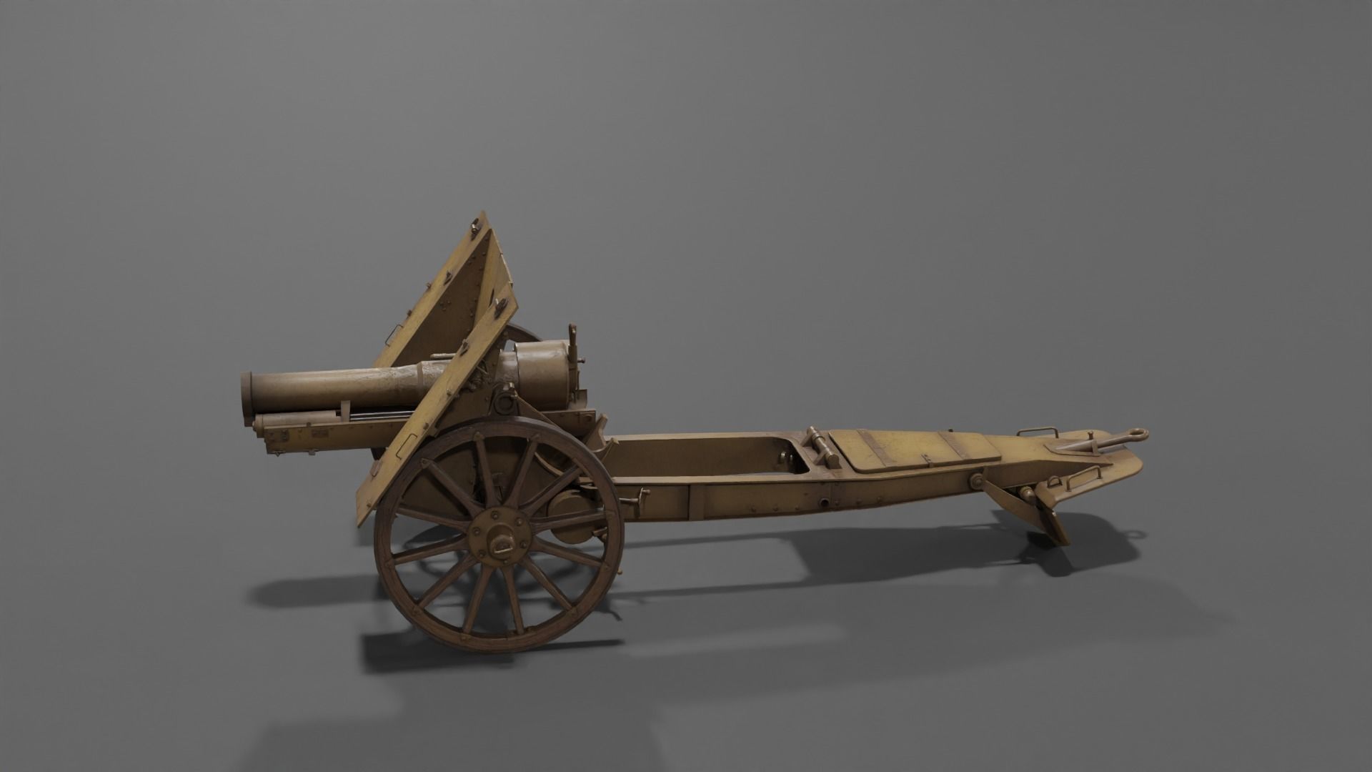 3D model Type 99 10cm Mountain Gun VR / AR / low-poly | CGTrader