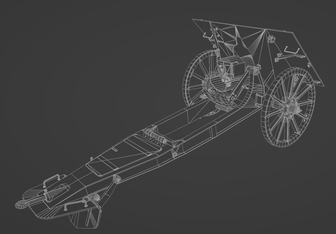 3D model Type 99 10cm Mountain Gun VR / AR / low-poly | CGTrader