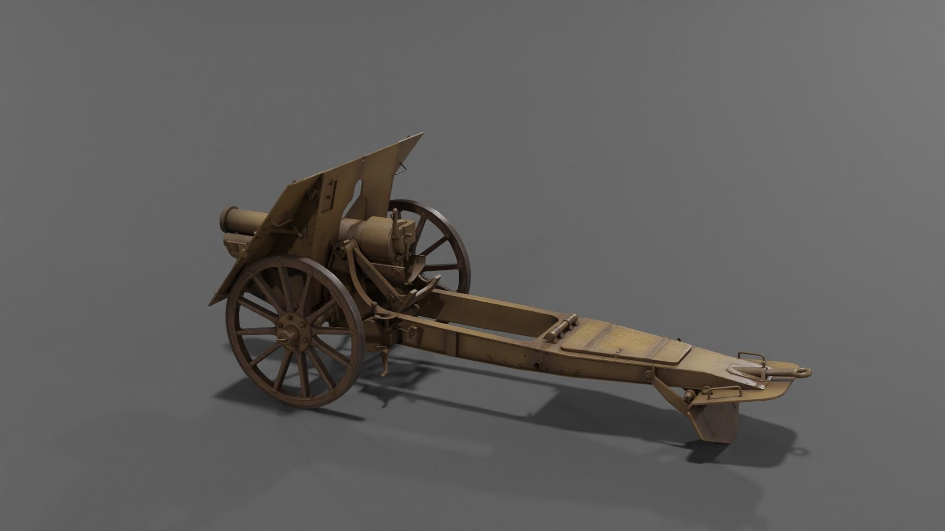 3D model Type 99 10cm Mountain Gun VR / AR / low-poly | CGTrader